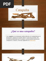 Historia de La Catapulta | PDF | Armas de proyectiles | Proyectiles