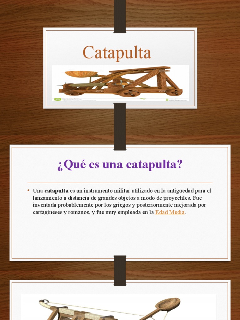Catapulta Proyecto | PDF | Proyectiles