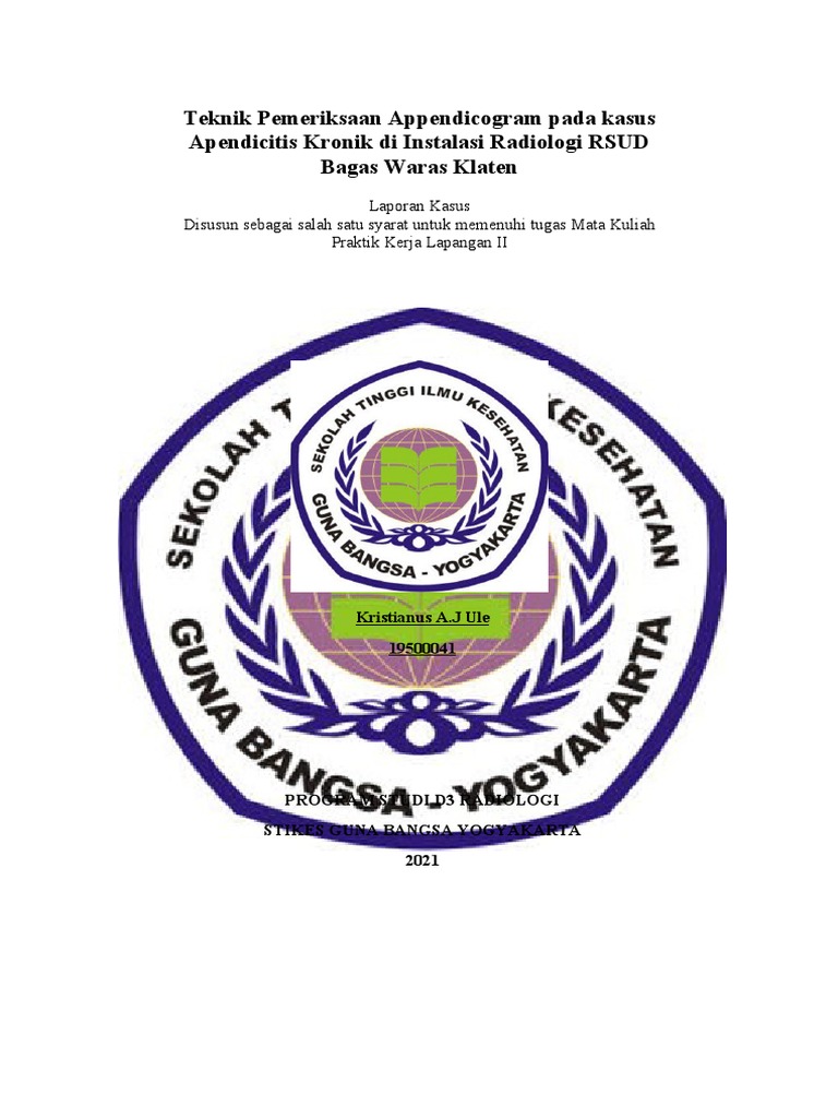 Teknik Appendicogram untuk Apendicitis Kronis | PDF | Kesehatan ...