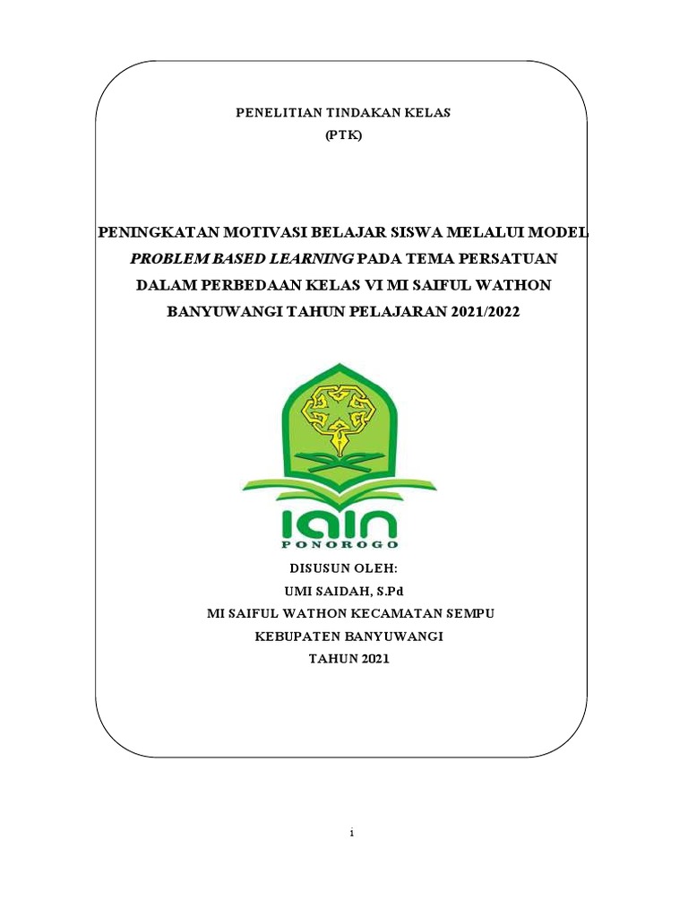 Laporan PTK (Umi Saidah) | PDF