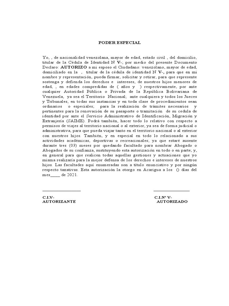 Poder Especial | PDF