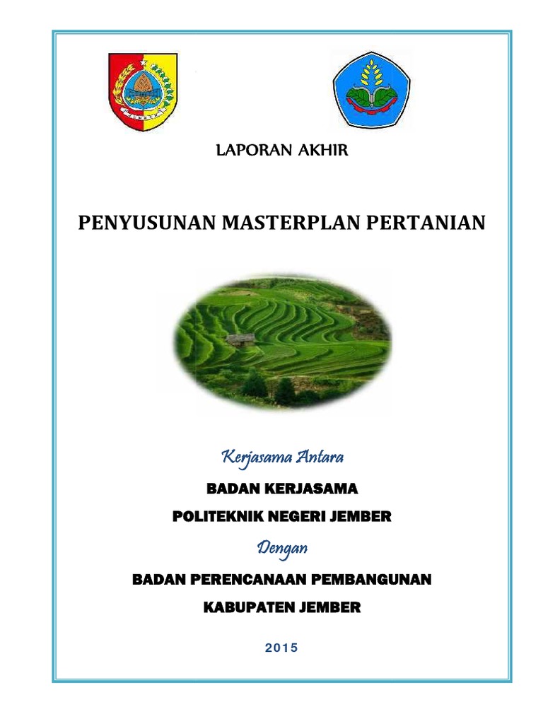 Masterplan Pertanian Jember | PDF