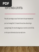 How To Make A Cup of Tea Flowchart | PDF