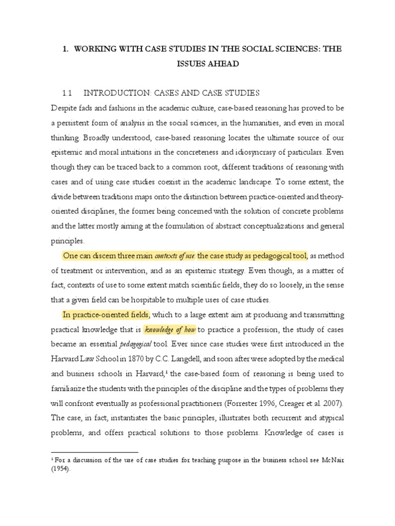 What Is A Case Study in The Science | PDF | Case Study | Theory