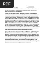 Ra 11203 | PDF | Tariff | World Trade Organization