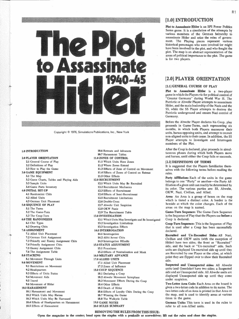 Plot To Assassinate Hitler | PDF