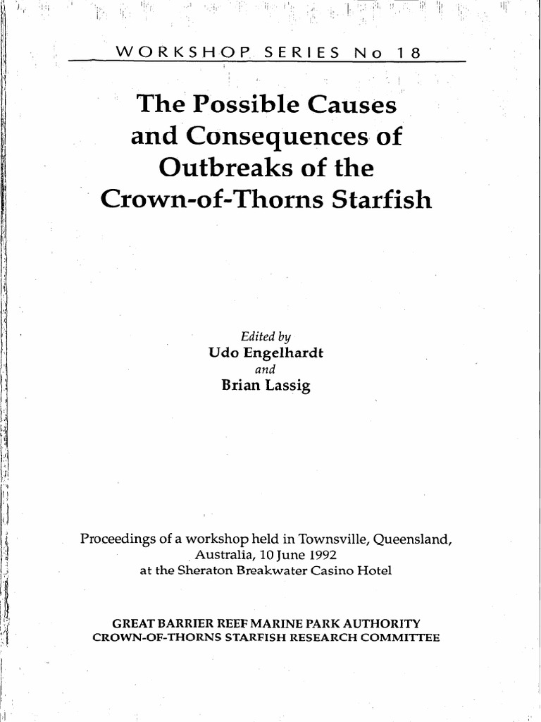 Possible Causes and Consequences of Outbreaks of COTS 1992 | PDF ...