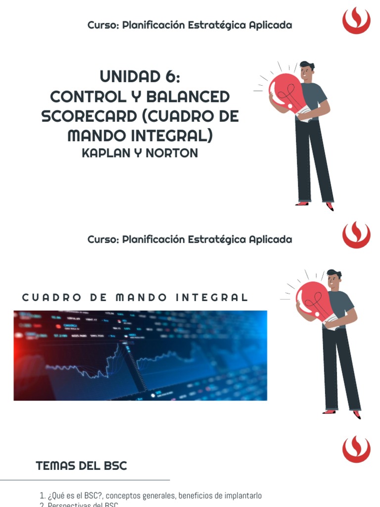 Tema 6 - Control y Balanced Scorecard | PDF | Planificación estratégica | Economias