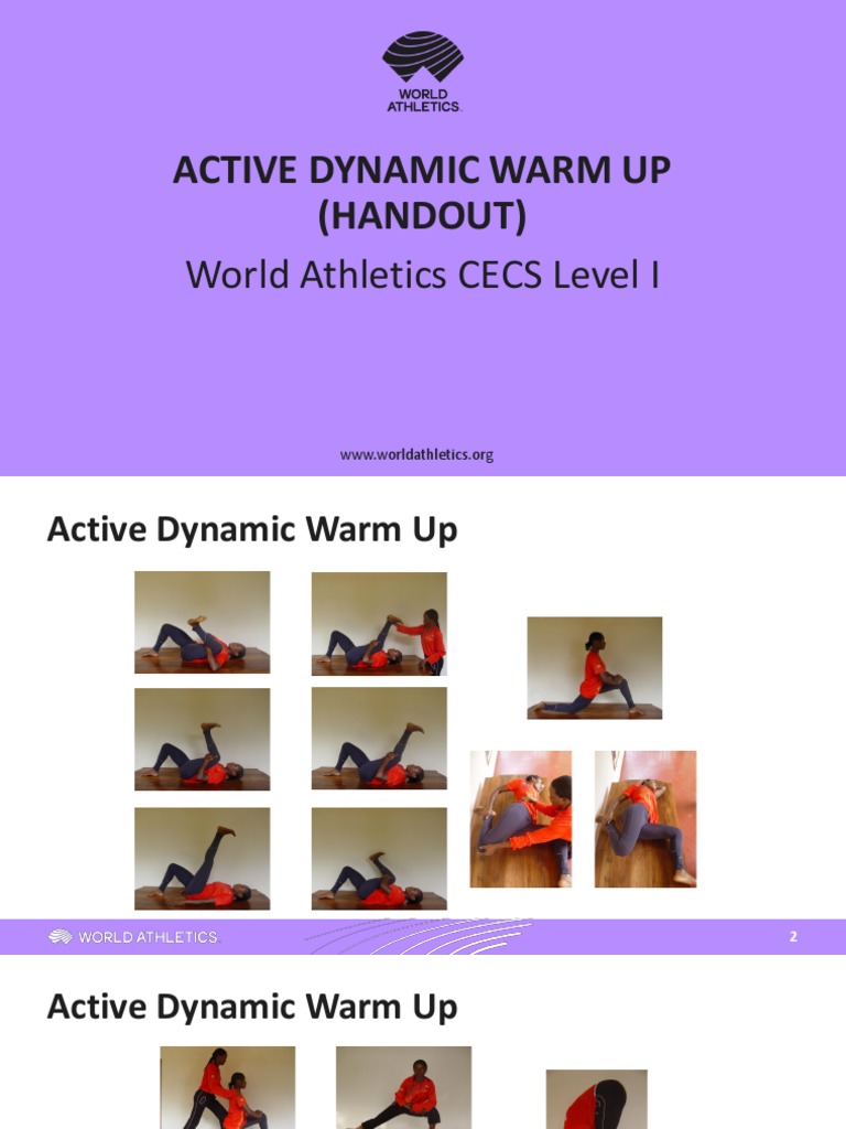 1.6. Active Dynamic Warm Up HANDOUT | PDF