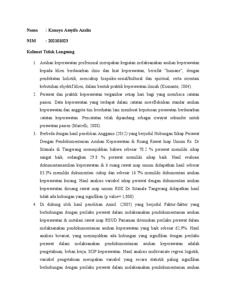 Kanaya Assyifa Azalia - 202101023 | PDF