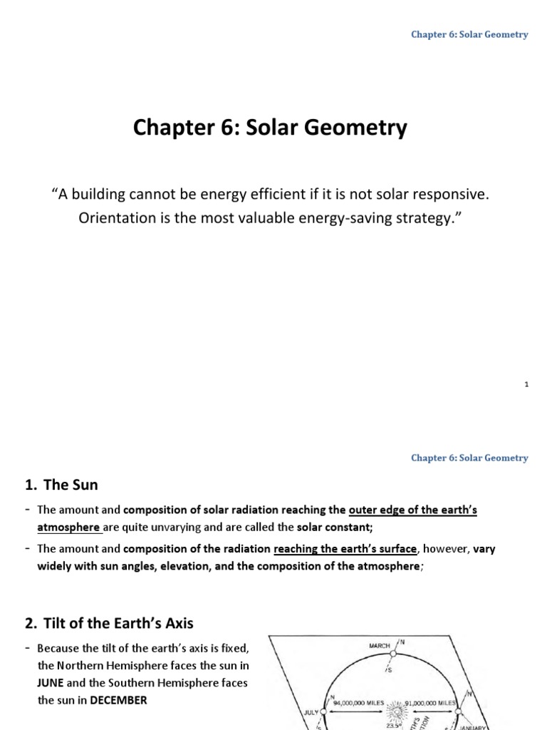 Understanding Solar Geometry in Architecture | PDF | Earth | Sun