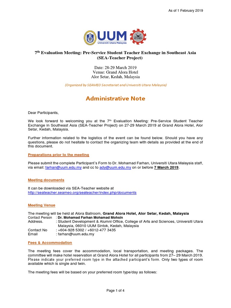01 - Administrative Note - B7 | PDF | Payments | Money