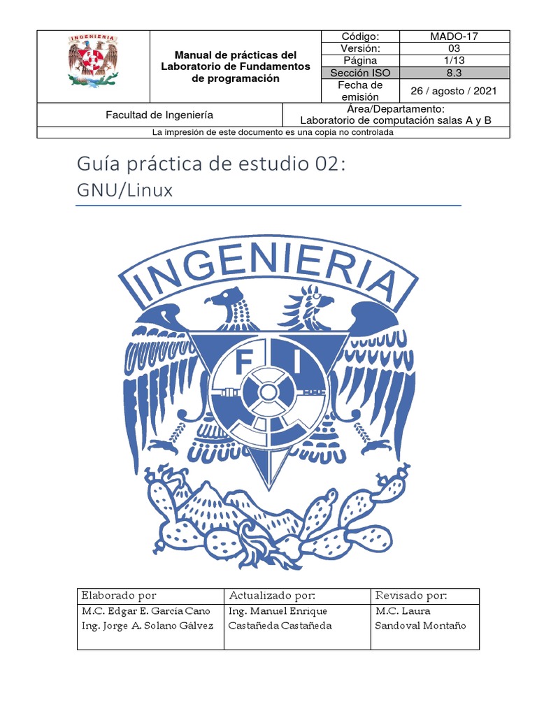 Guía Práctica de Estudio 02:: GNU/Linux | PDF | Software libre ...