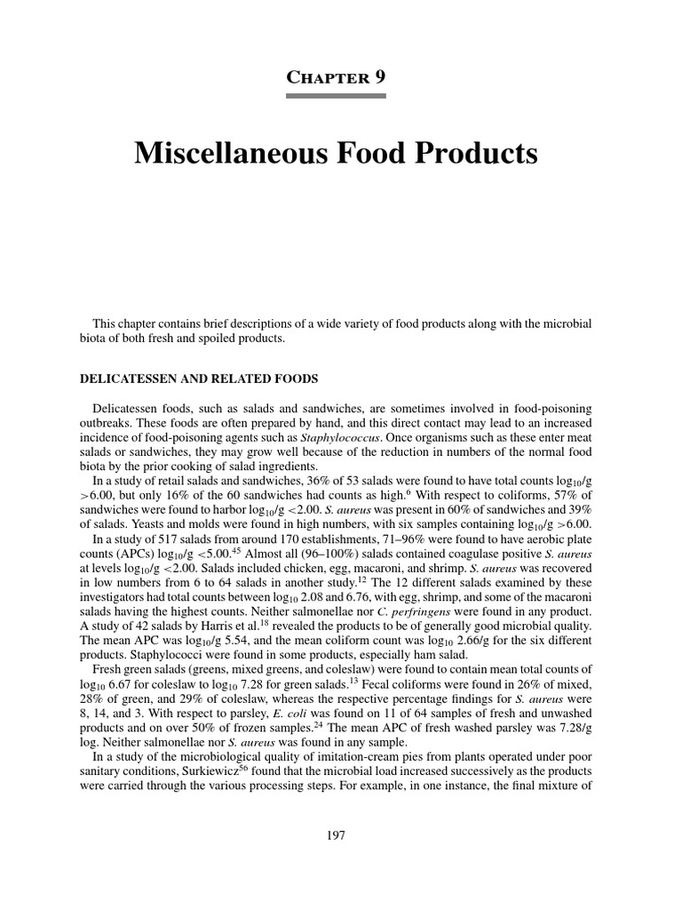 Miscellaneous Food Products: Delicatessen and Related Foods | Download ...
