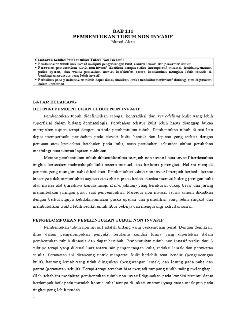 Revisi 2 Pembentukan Tubuh Non Invasif | PDF