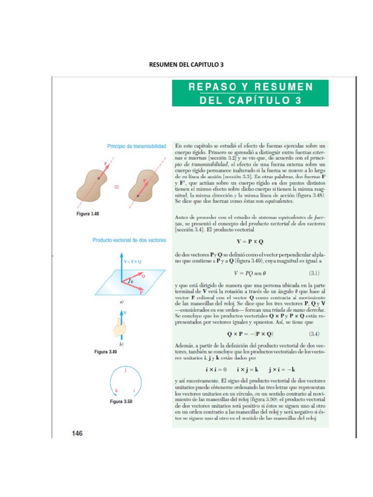 Resumen Del Capitulo 3. Estatica | PDF