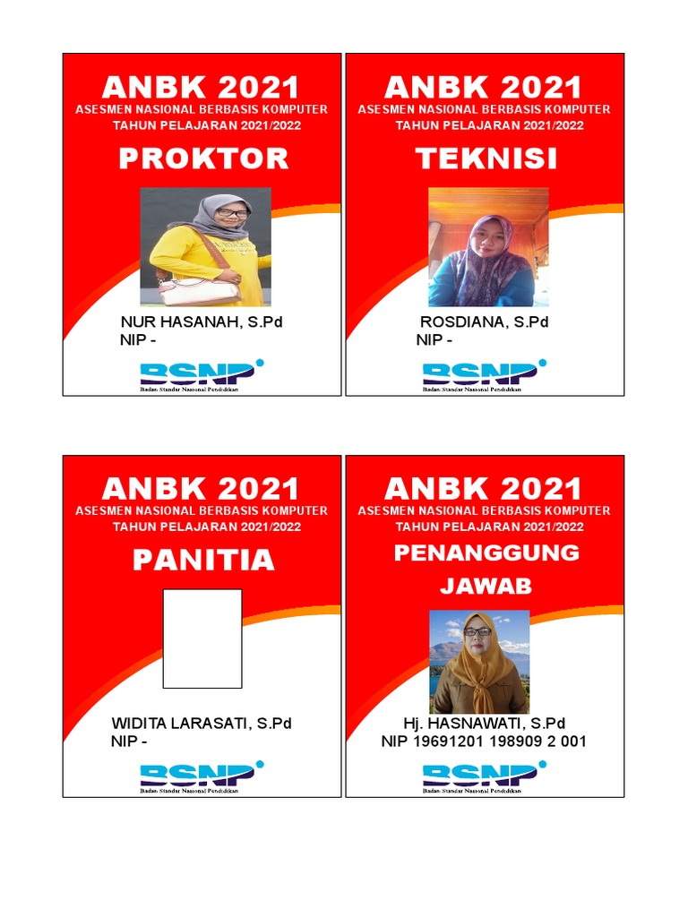 ID Card Proktor Anbk 2021 | PDF