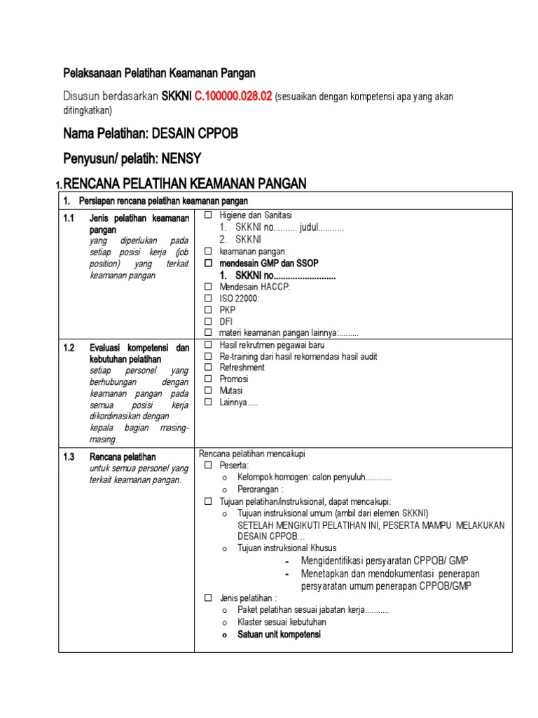 DESAIN CPPOB | PDF
