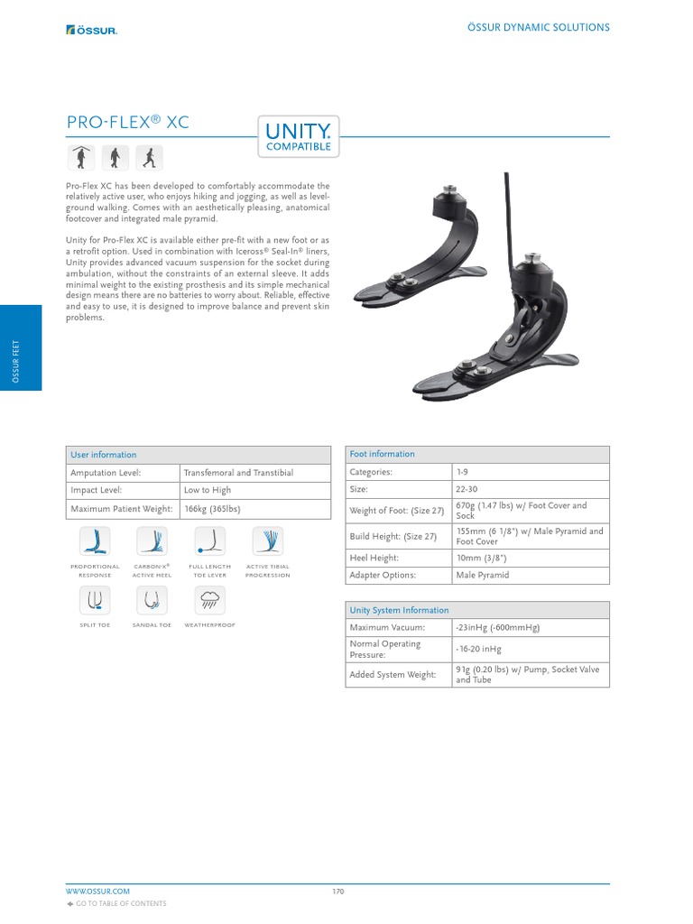 Pro-Flex XC: User Information Foot Information | PDF | Prosthesis ...
