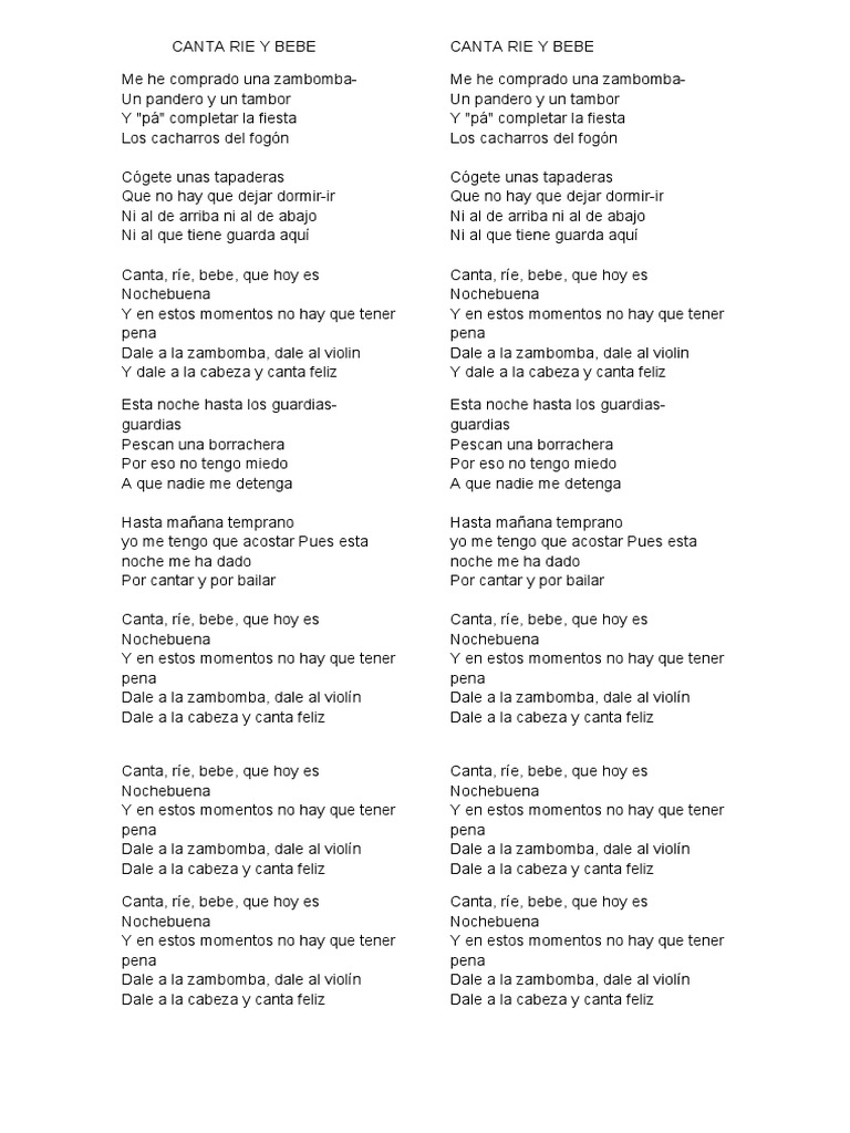 Canta Rie y Bebe | PDF