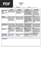 Football Skills Rubric | PDF | Teams | Games Of Physical Skill