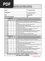 Man-Cage Pre-Use Checklist PDF | PDF | Crane (Machine)