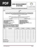 Hydraulic Jack Safety Checklist: Needs Work | PDF