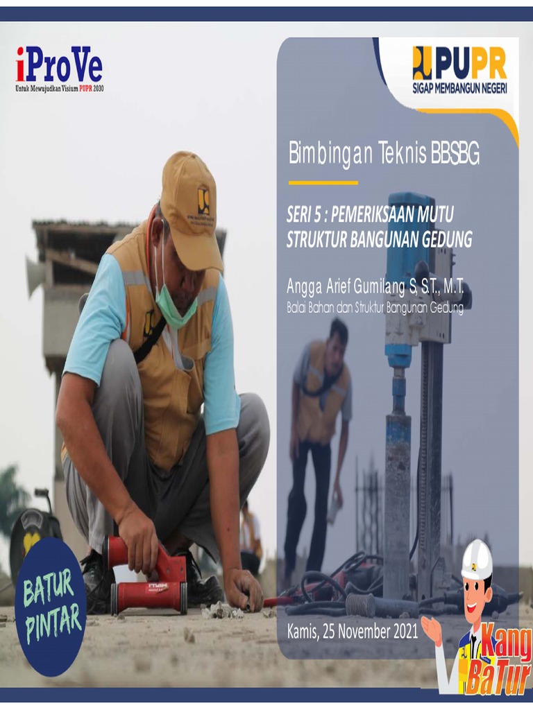 Materi Bimtek #5 - Pemeriksaan Mutu Struktur Bangunan Gedung | PDF