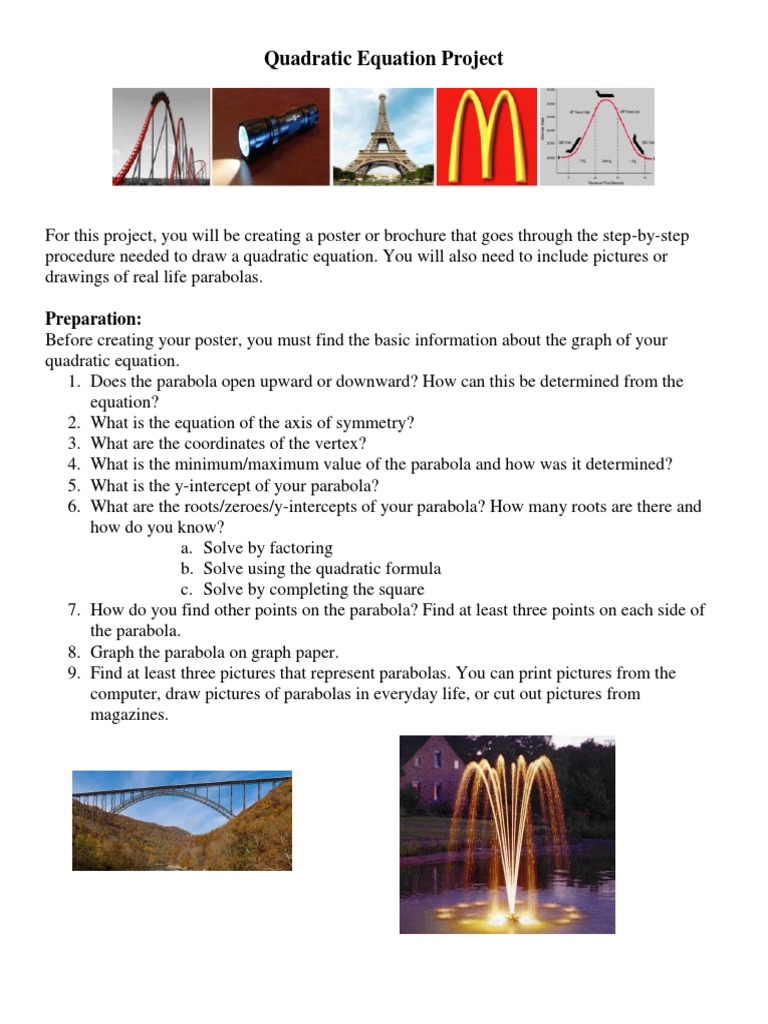 Quadratic Equation Project A1 | Download Free PDF | Quadratic Equation ...