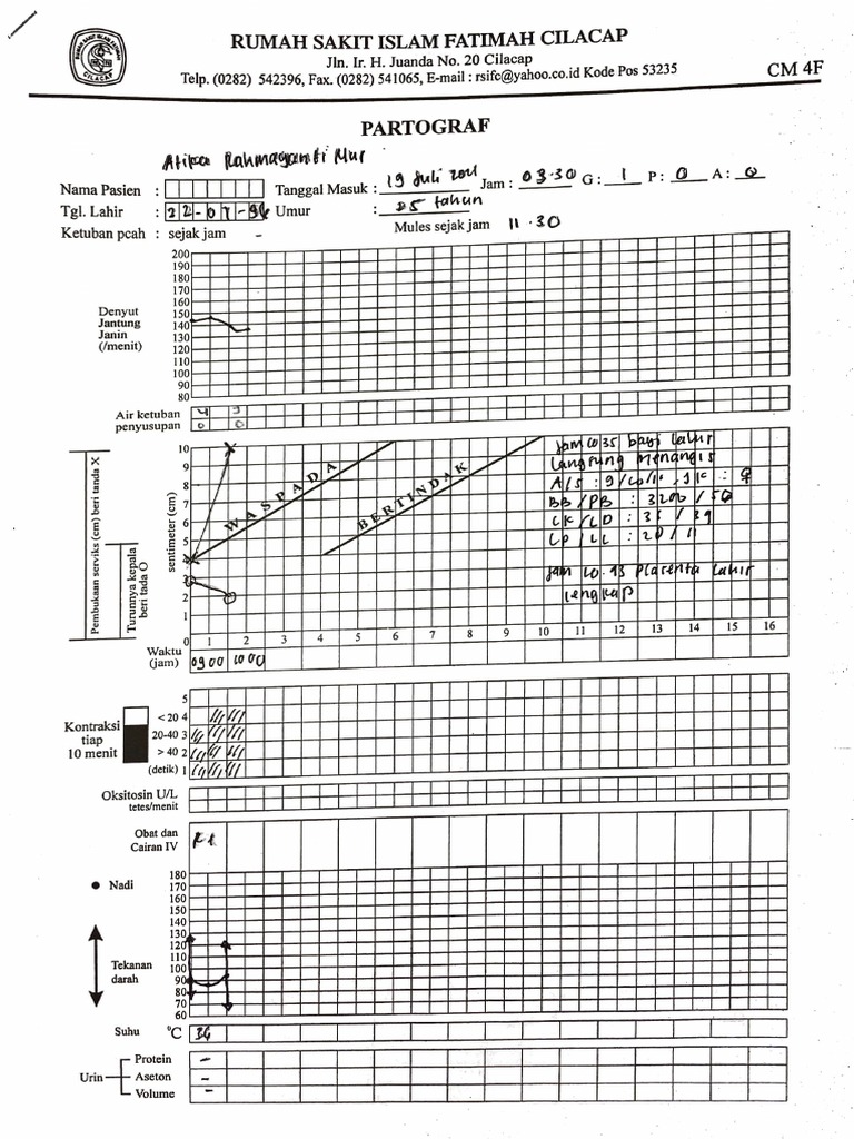Partograf Persalinan | PDF