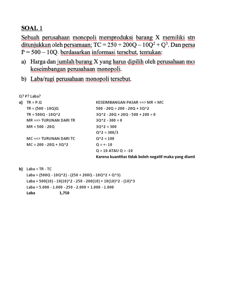 Contoh Soal Mentoring | PDF