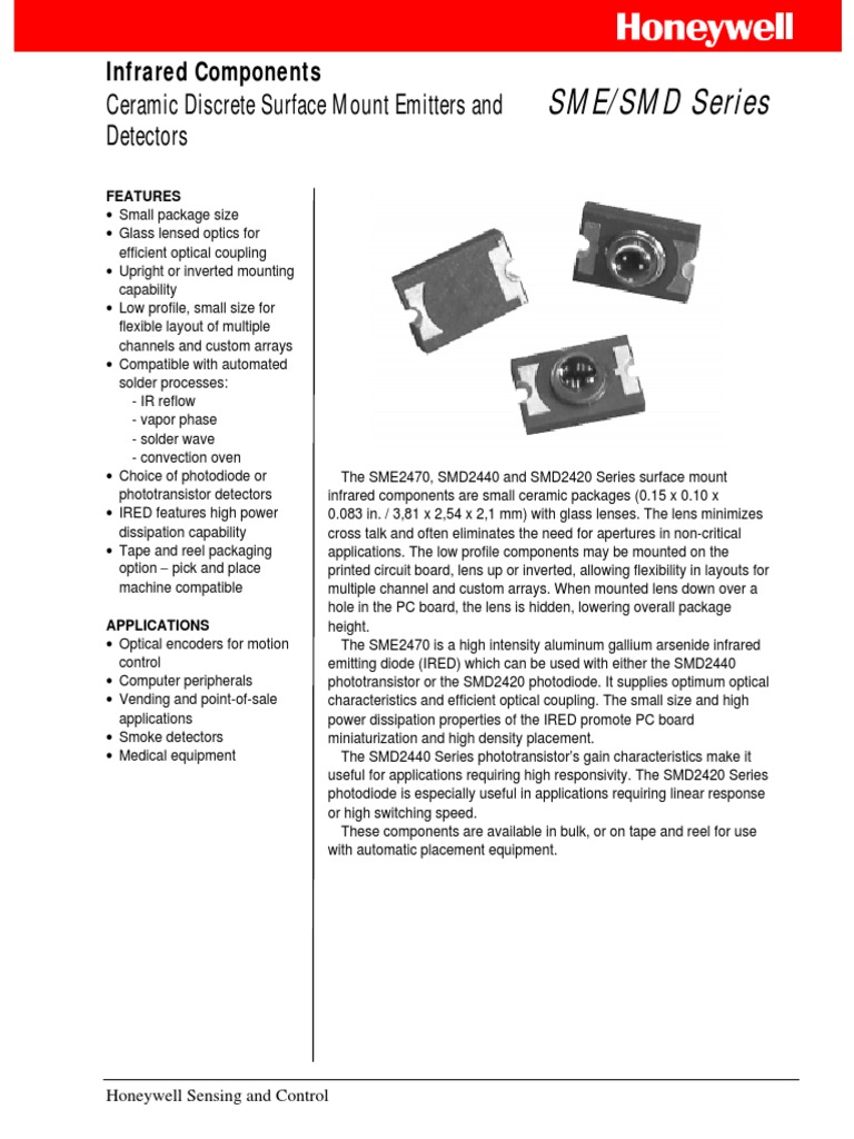 SME/SMD Series: Ceramic Discrete Surface Mount Emitters and Detectors ...