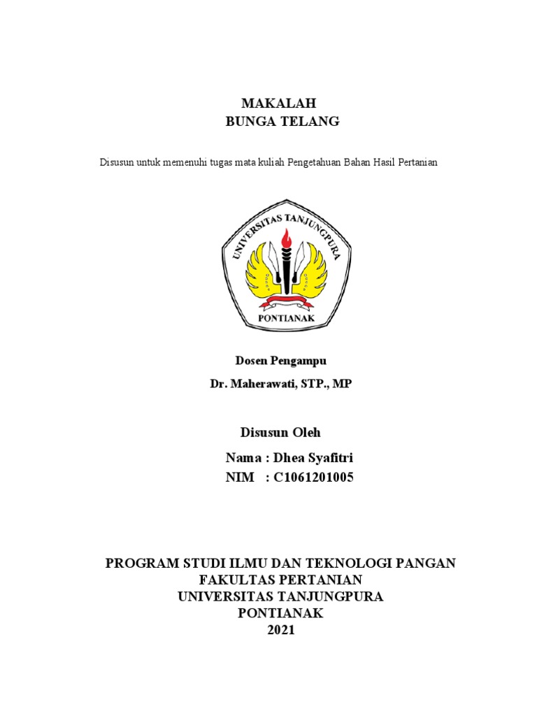 Bunga Telang - Dhea Syafitri | PDF