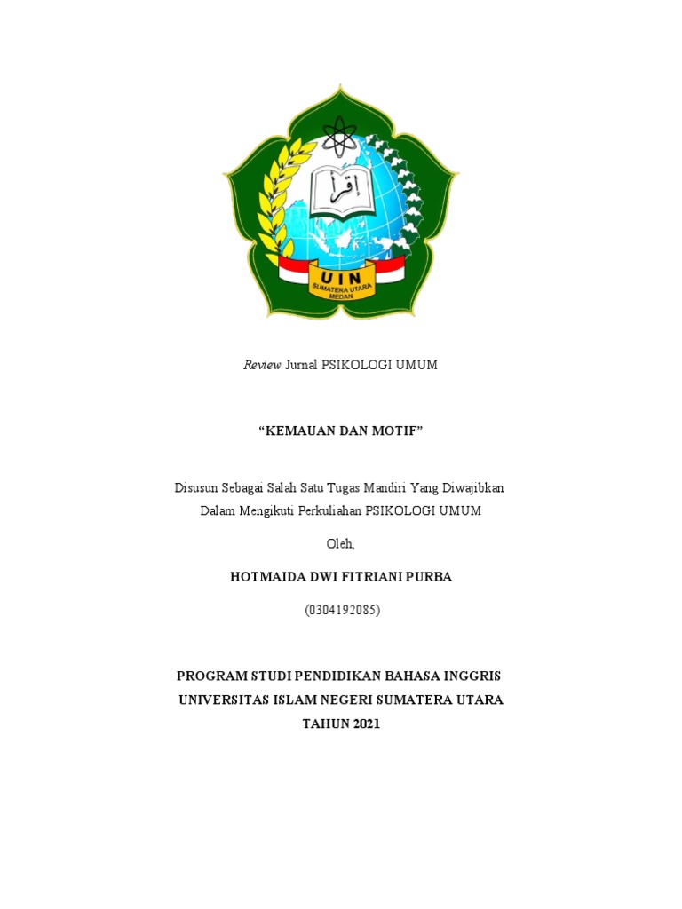 Kemauan dan Motif dalam Psikologi Umum | PDF | Sains & Matematika