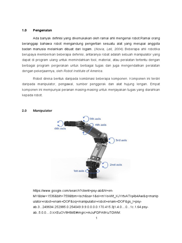Robotik | PDF | Teknologi & Rekayasa