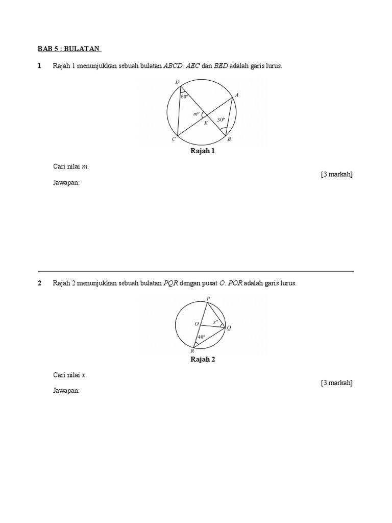 BAB 5 Bulatan-II | PDF