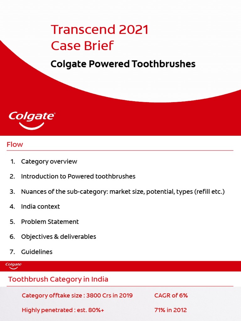 612f7302a3a18 Colgate Transcend 2021 Case Brief | PDF | Toothbrush
