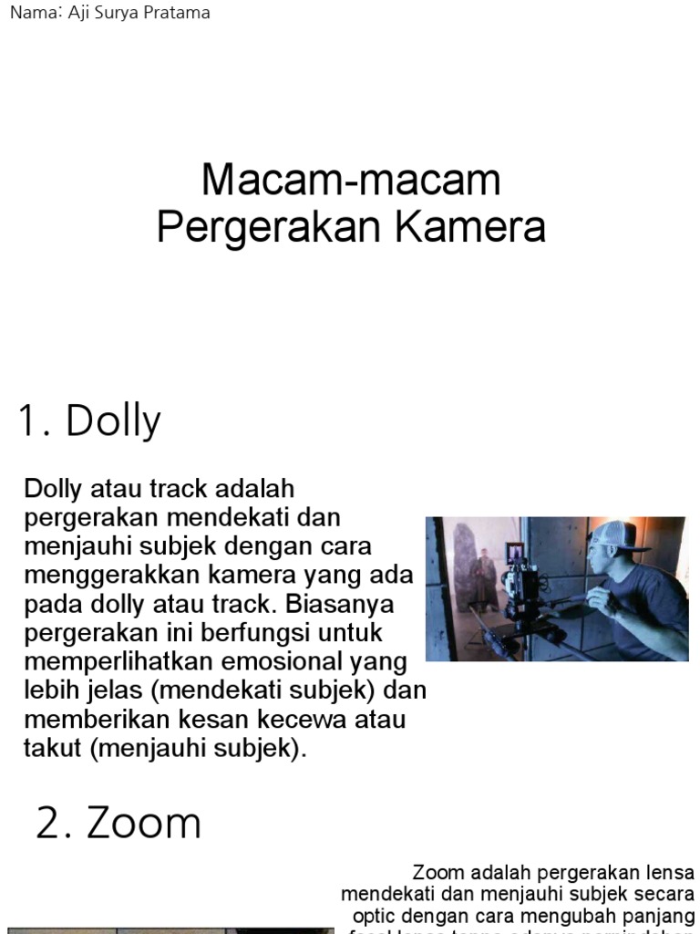 Tugas Pergerakan Kamera. Aji Surya Pratama 1 | PDF