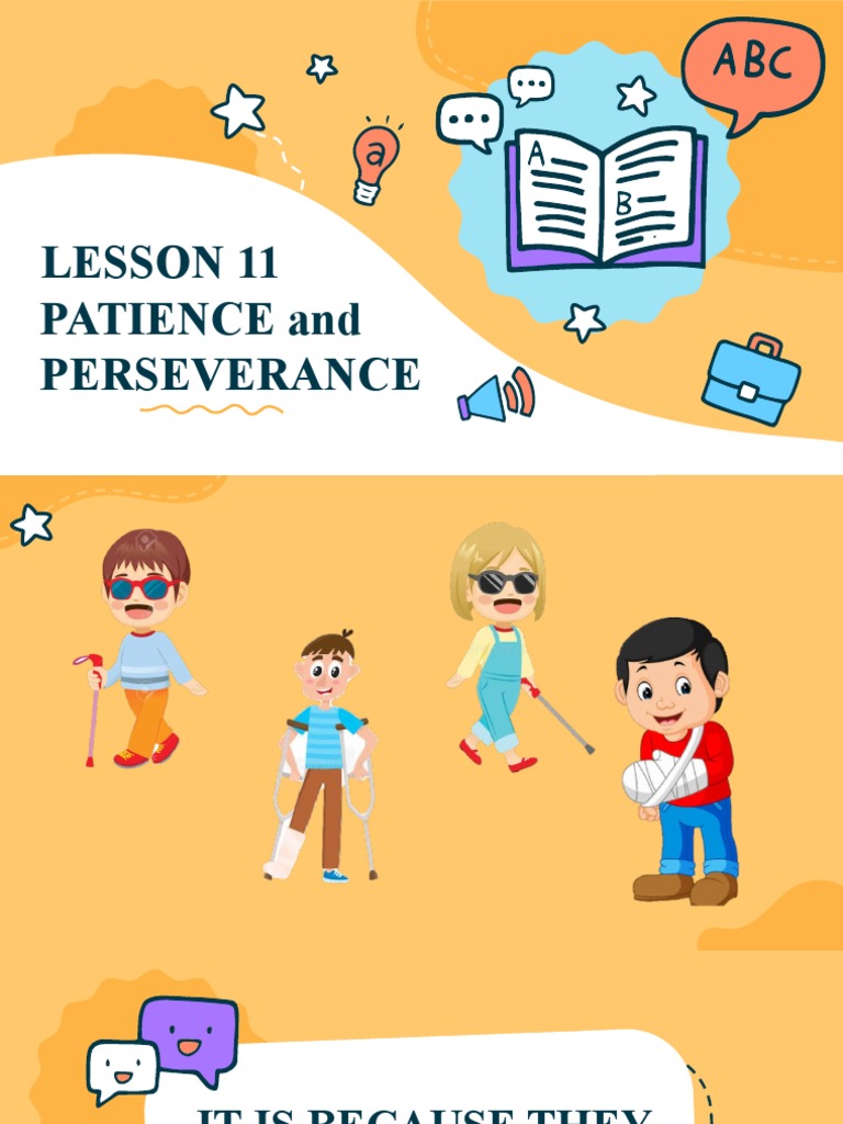 Lesson 11 - Patience and Perseverance | PDF | Patience