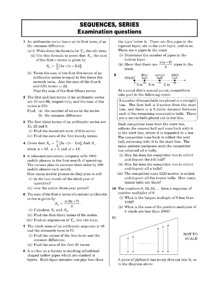 2U - Sequences Series (Exam Style Questions) | PDF