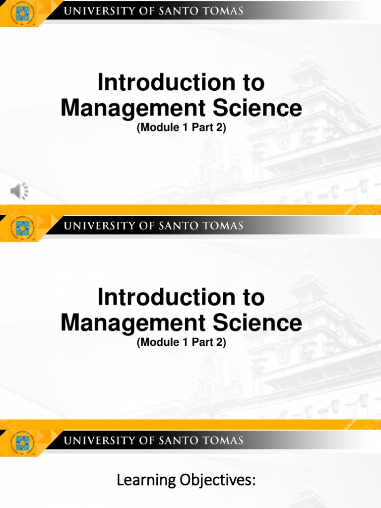 Module 1 Part 2 Introdution To Management Science | PDF | Mathematical ...