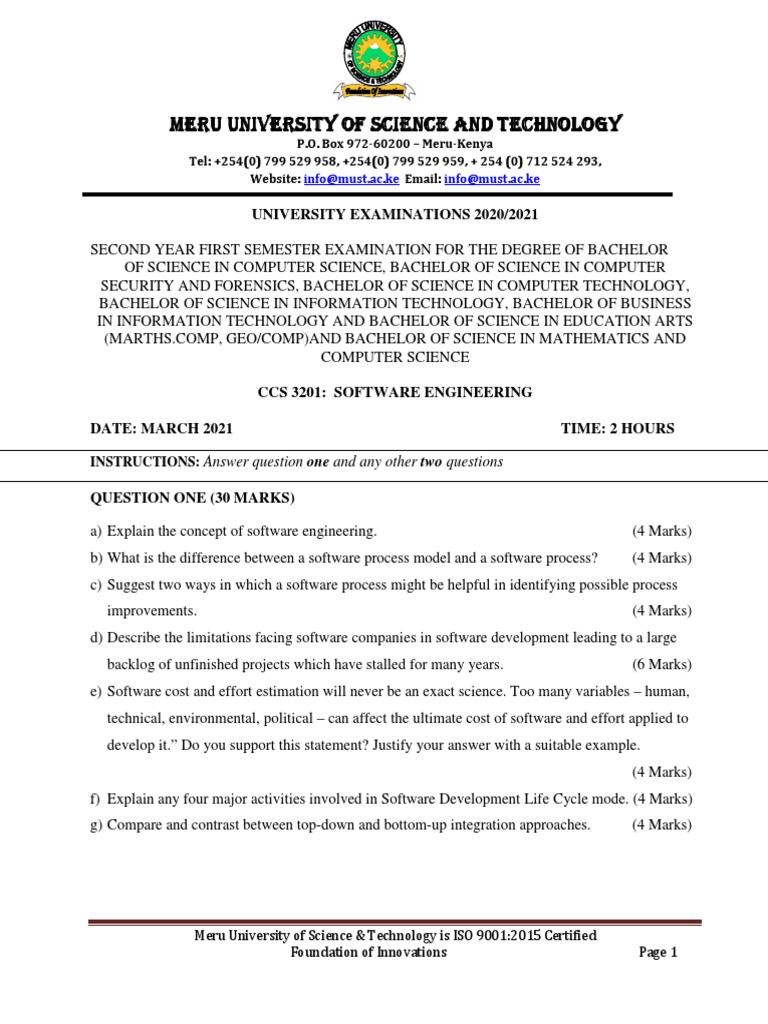 CCS 3201 Software Engineering | PDF | Software | Science