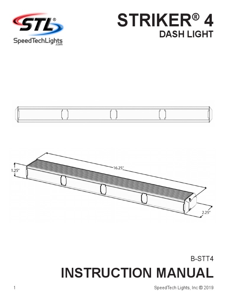Striker 4: Instruction Manual | PDF | Airbag | Electrical Connector