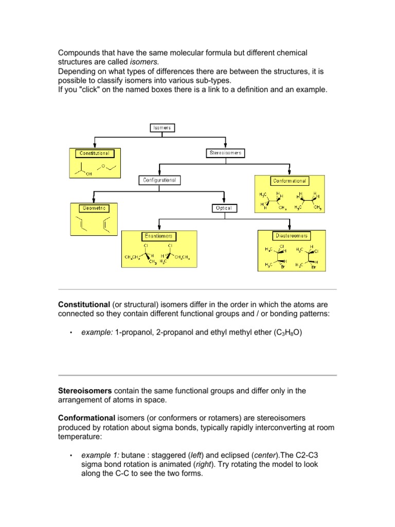 Unit 7 Stereochemistry Lecture Notes | PDF | Isomer | Chirality (Chemistry)