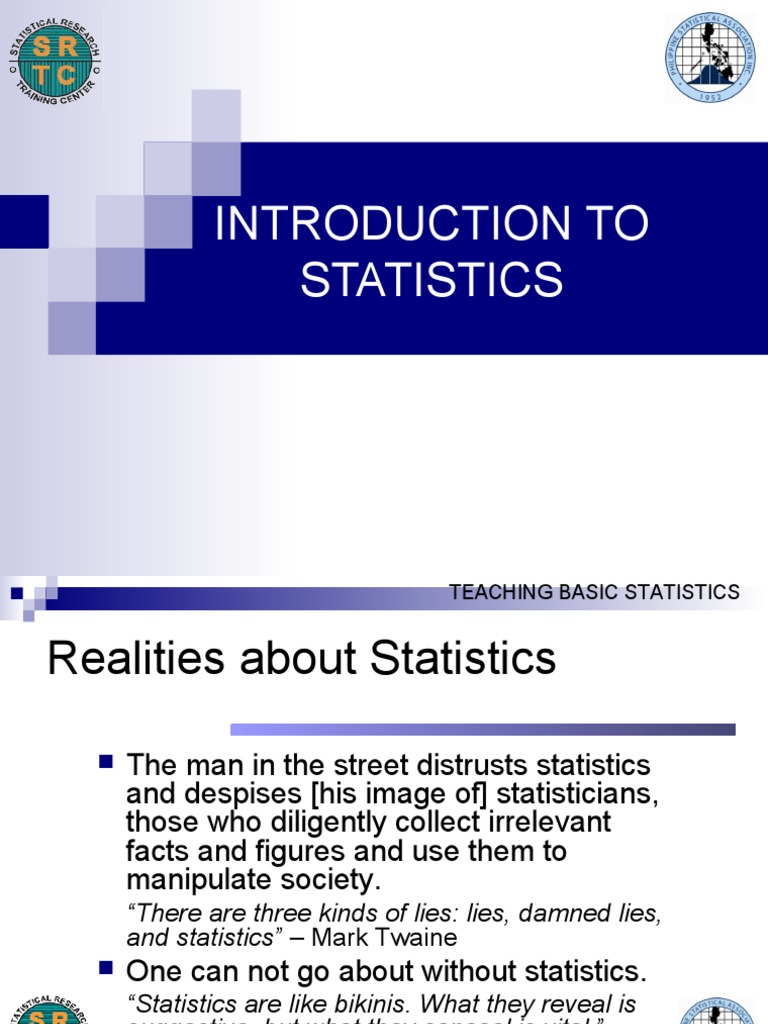 Introduction To Statistic | PDF | Standard Deviation | Mean