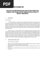 Contoh Dokumen Software Requirement Specification (SRS) | PDF