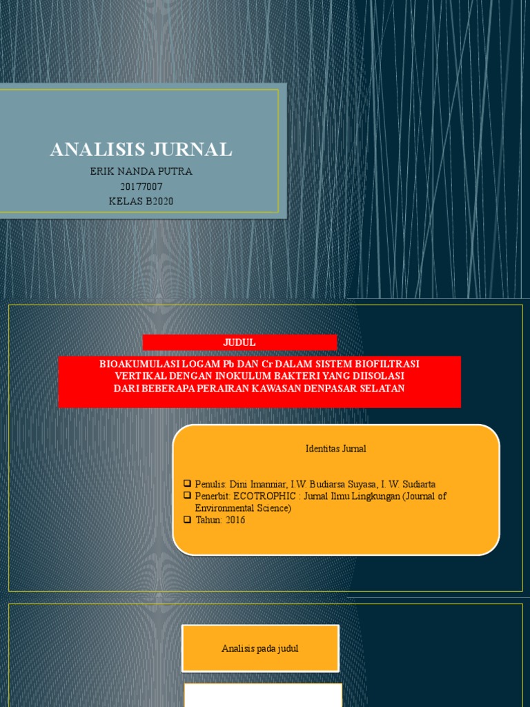 Bioaccumulation of Pb and Cr in Biofilters | PDF | Environmental ...