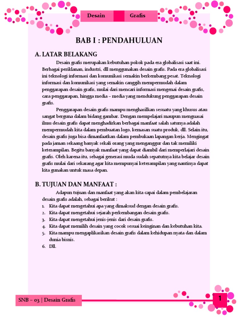SNB 03 Desain Grafis Makalah | PDF