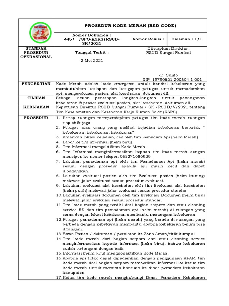 Prosedur Kode Red | PDF