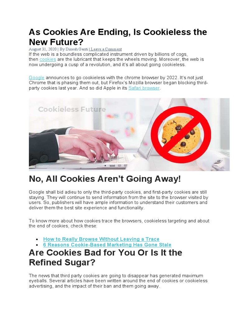 As Cookies Are Ending | PDF | Http Cookie | Internet Privacy